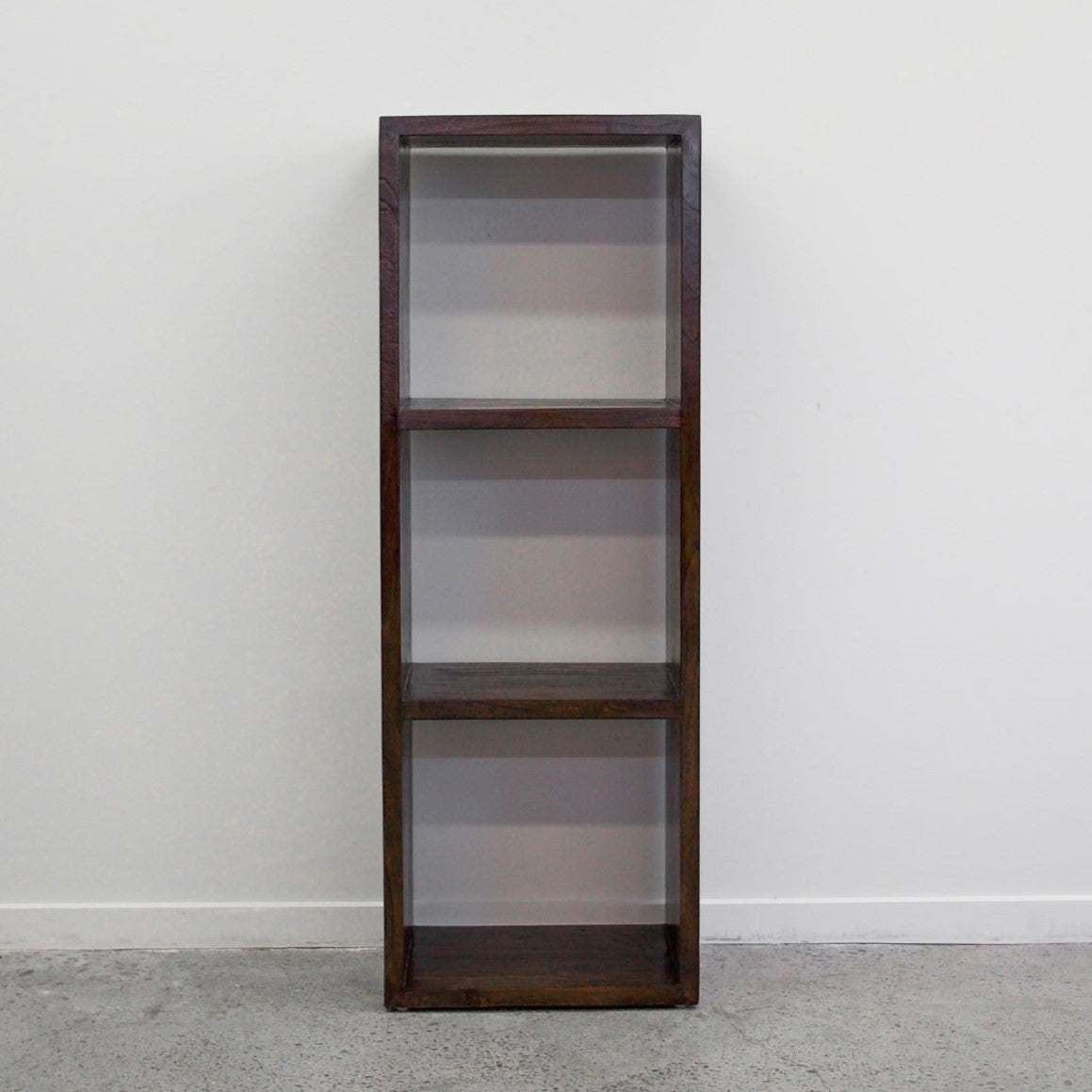 Cube Bookcase 3 - Rustic Teak | JAVA – Java Furniture