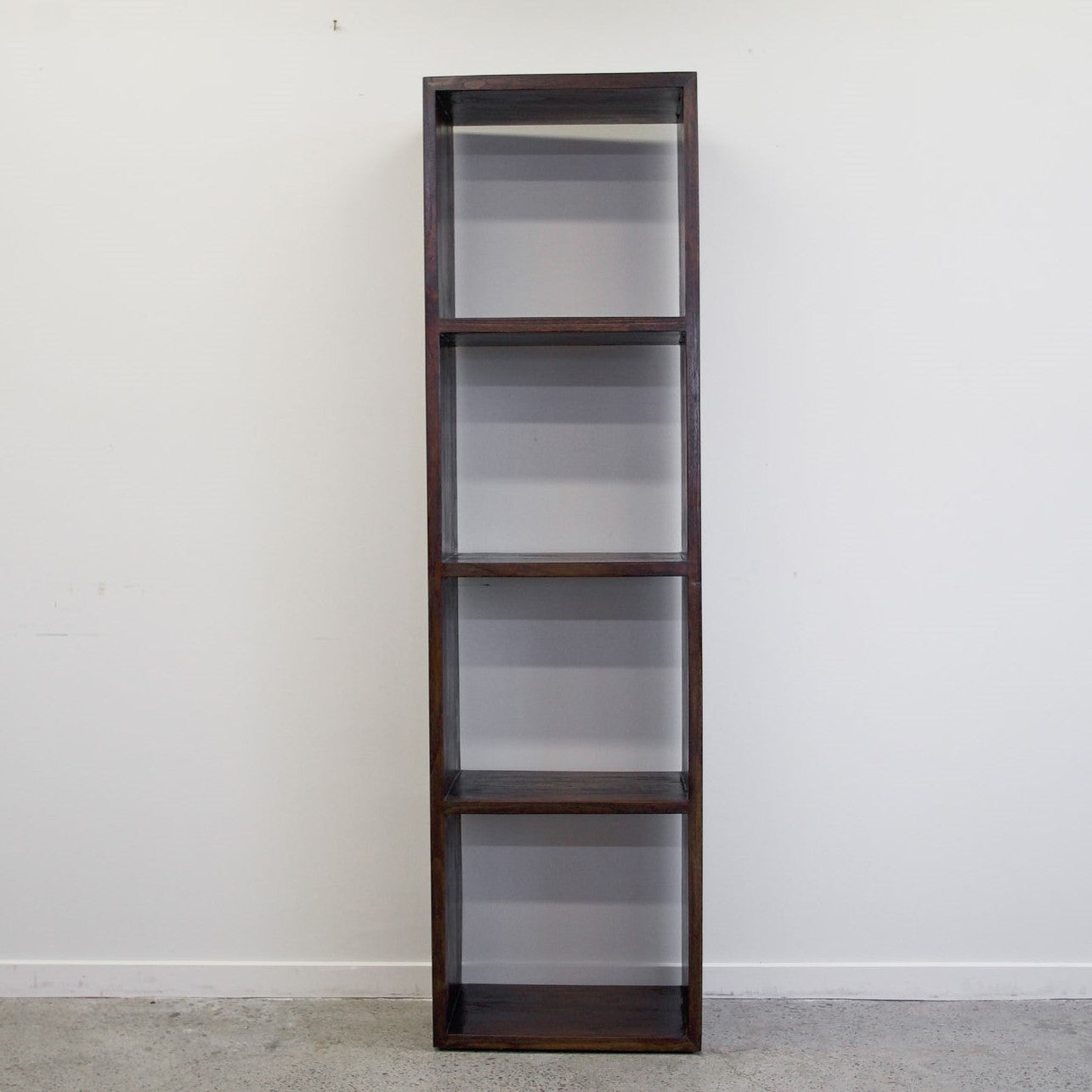 Cube Bookcase 4 - Rustic Teak | JAVA – Java Furniture