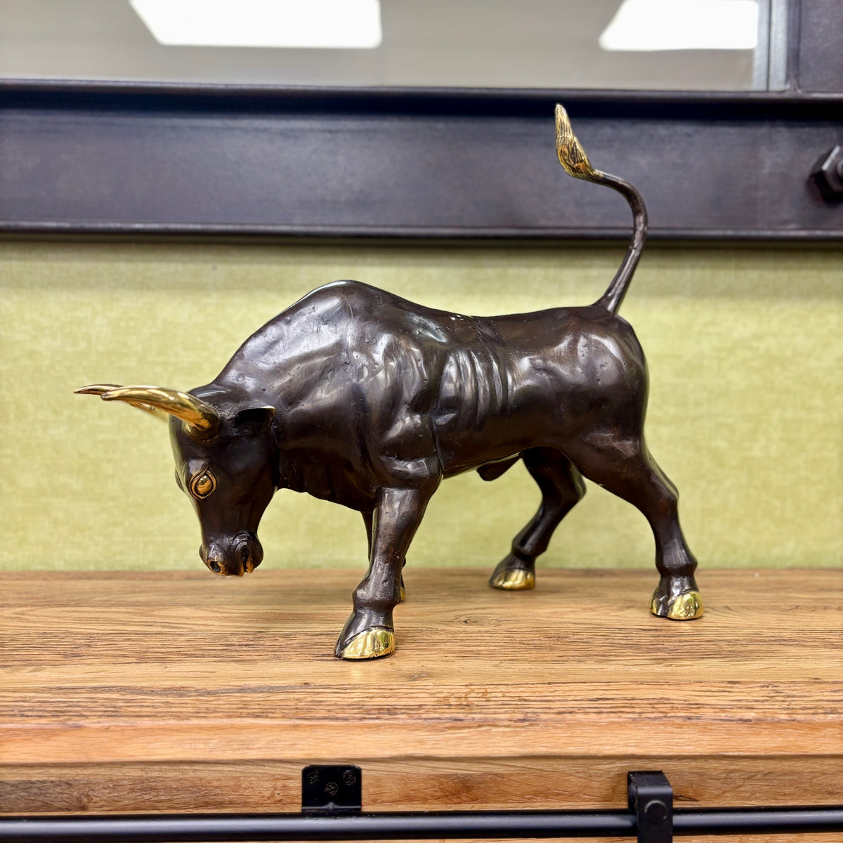 Bronze and Gold Ornamental Bulls | JAVA – Java Furniture