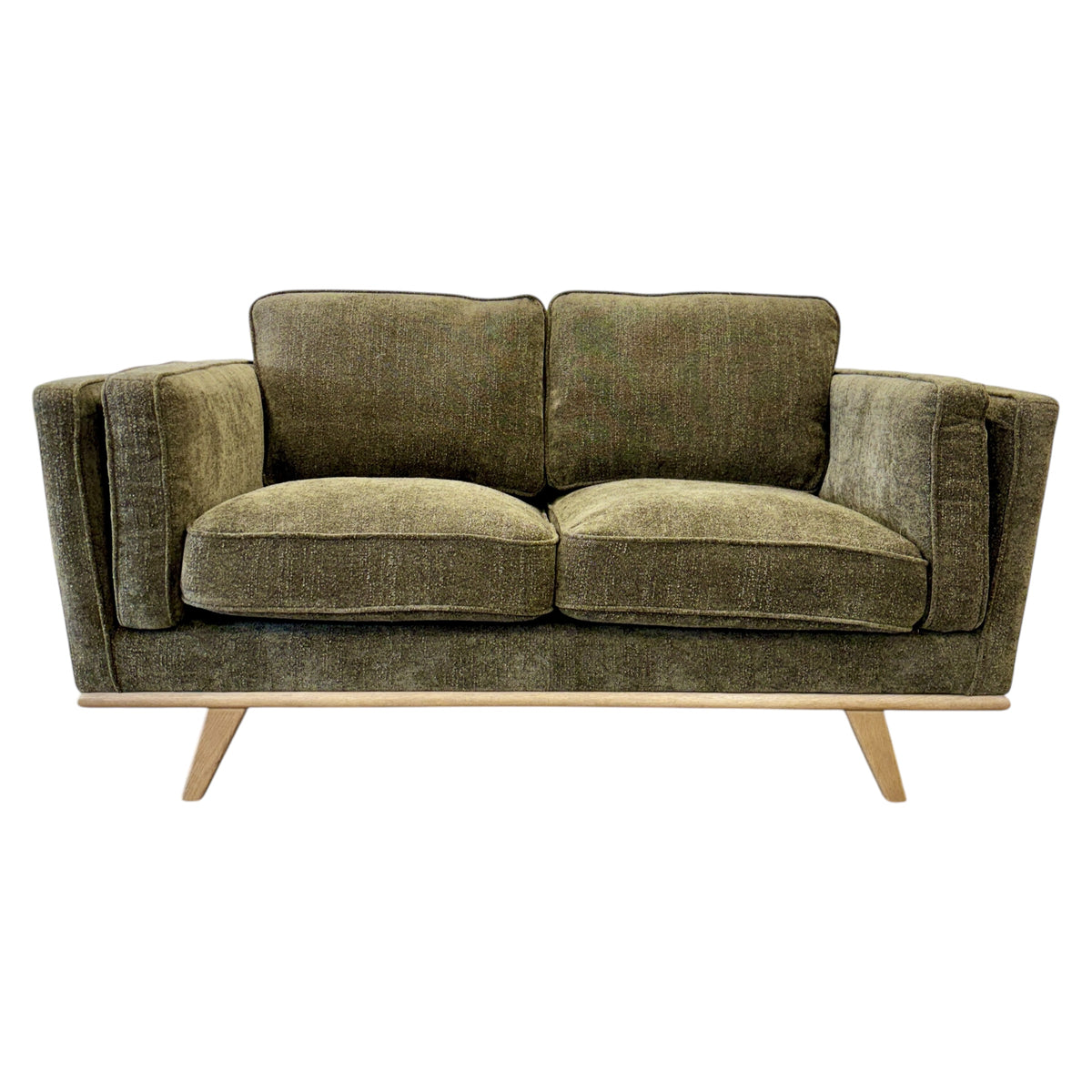 Fergus 2 Seat Sofa - Plush Olive – Java Furniture