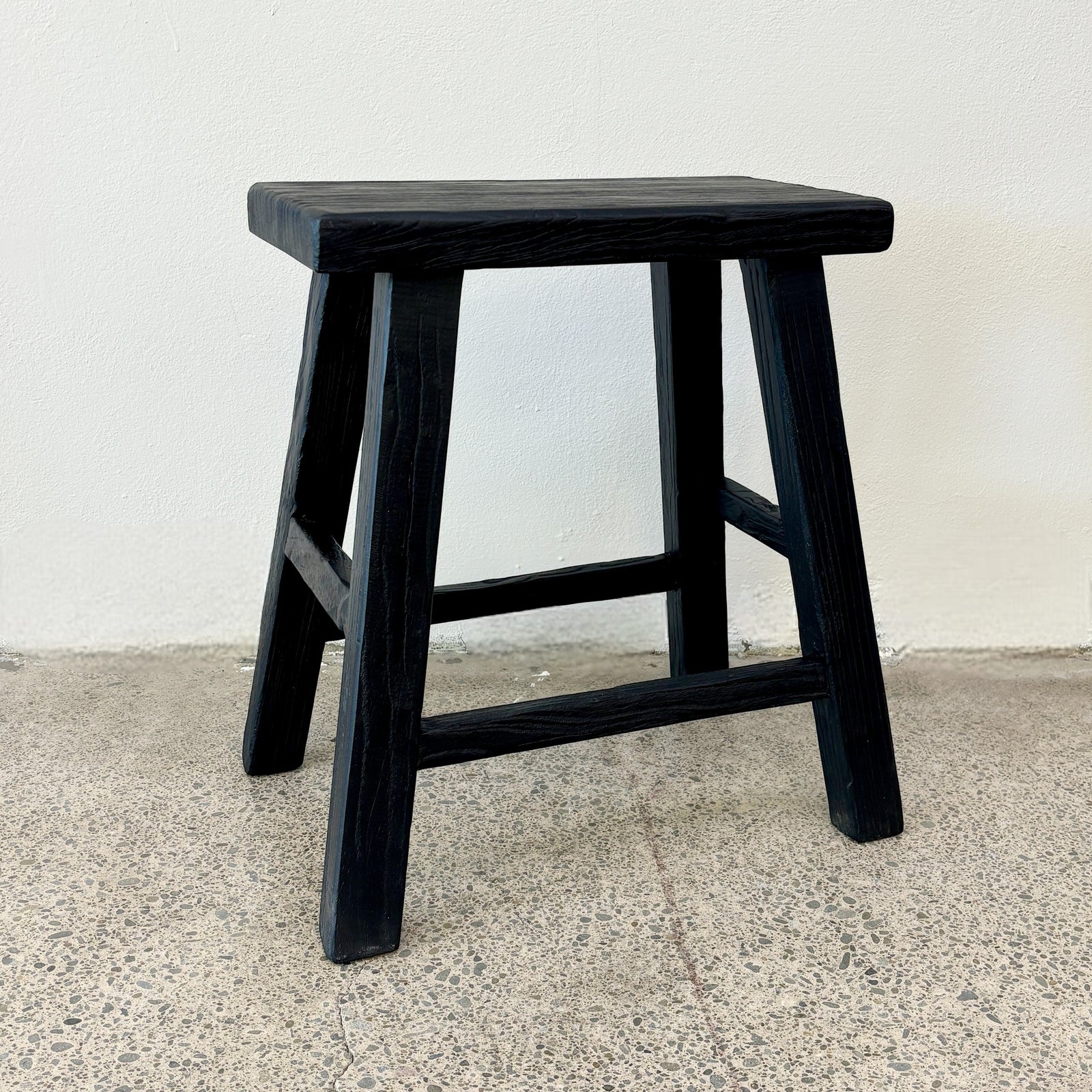 Martha Timber Stool - Black |JAVA – Java Furniture